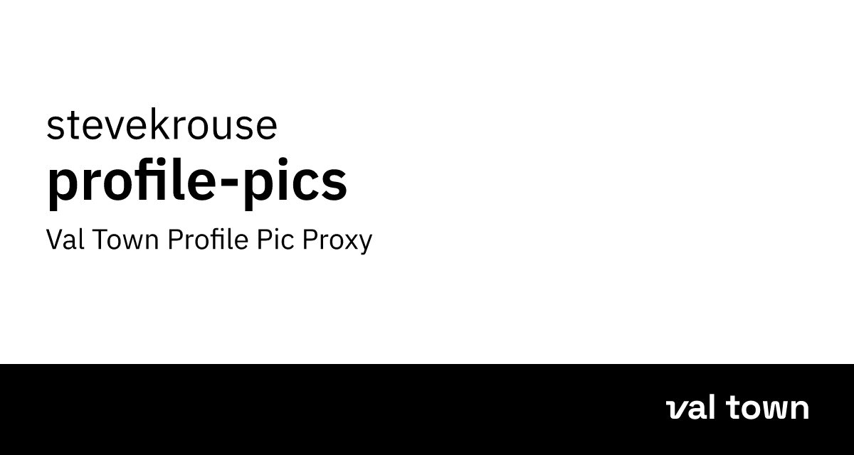 stevekrouse/profile-pics | Val Town