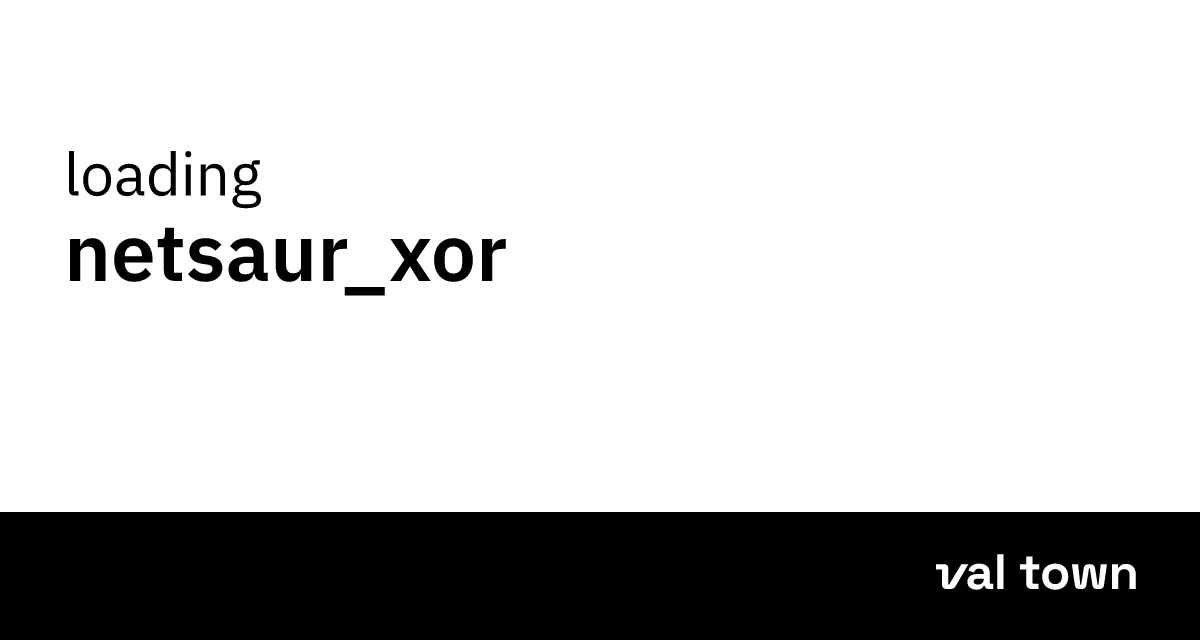 loading/netsaur_xor | Val Town