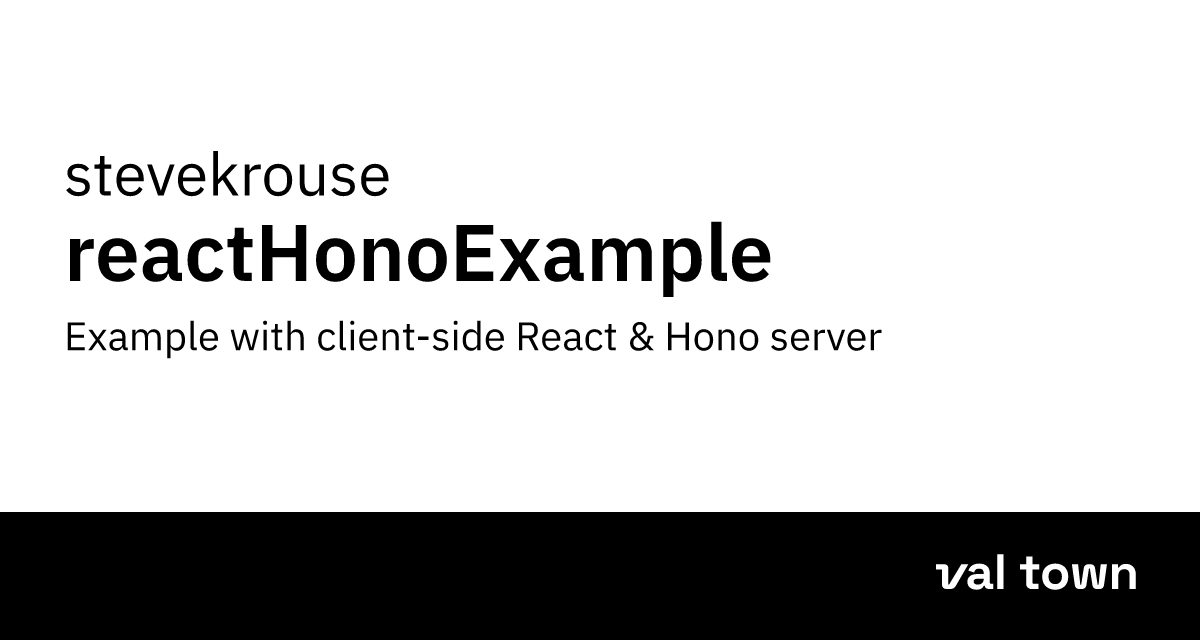 reactHonoExample/backend/index.ts | Val Town