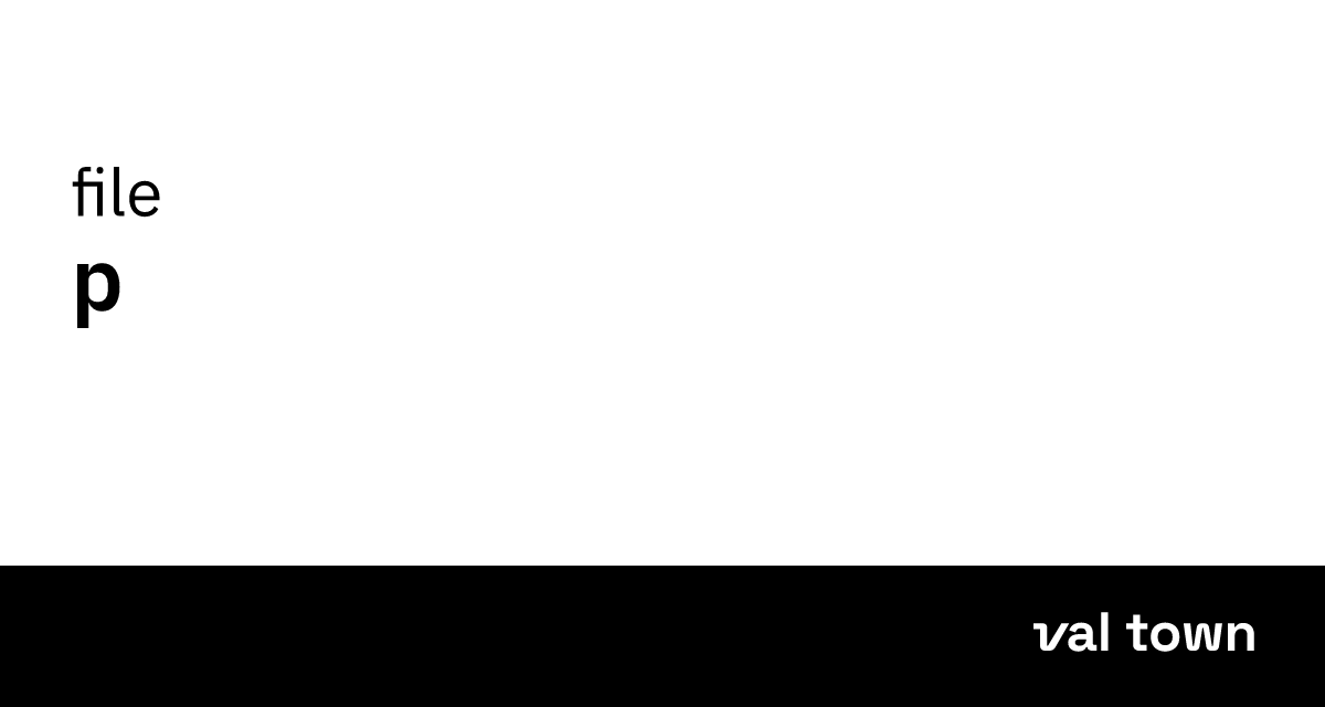 frontend in p | Val Town