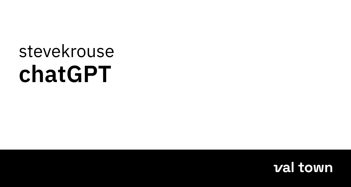 stevekrouse/chatGPT | Val Town