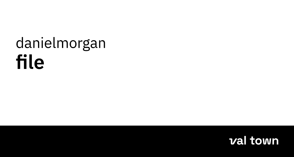 danielmorgan/file | Val Town