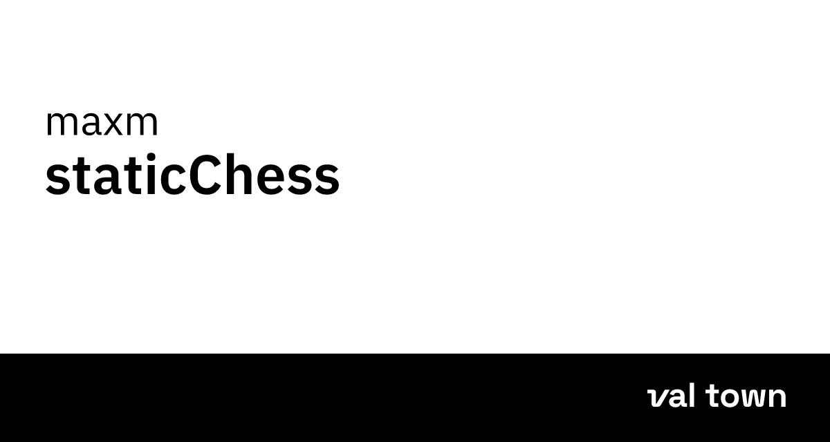 maxm/staticChess | Val Town