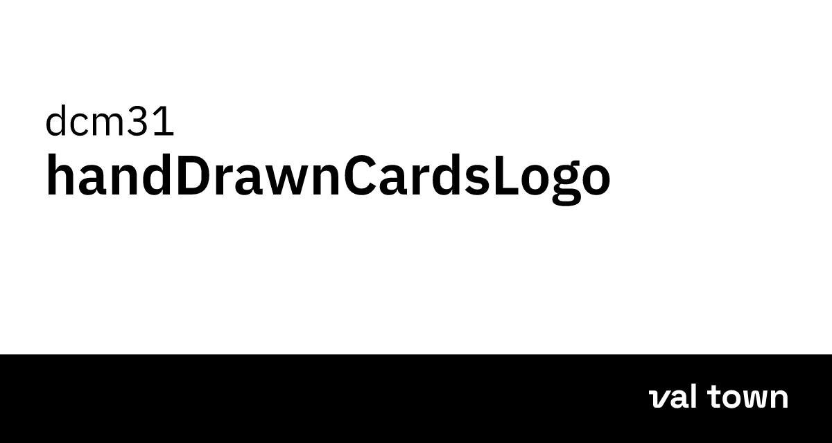 dcm31/handDrawnCardsLogo | Val Town