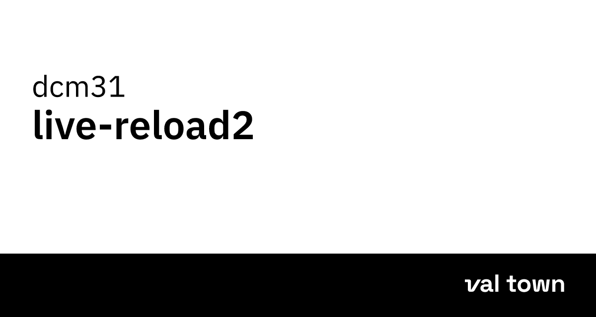 demo.tsx in live-reload2 | Val Town